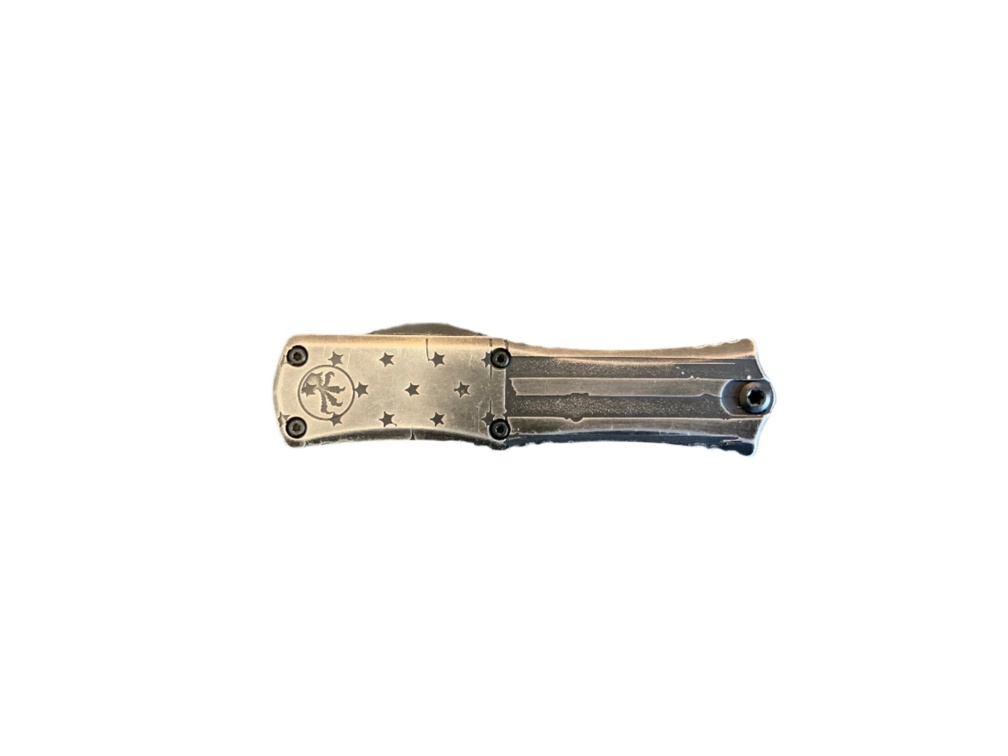 Microtech Hera II Mini OTF Knife 2.8" Dark Flag M390MK Blade – timberknives.com