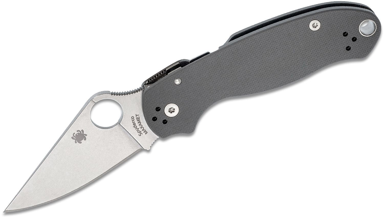 Spyderco C223GPDGY Para 3 Folding Knife - Maxamet Drop-Point Blade, Co ...